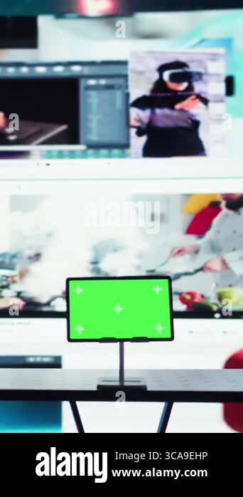 Vertical video Mockup device and streaming website interface blending ...