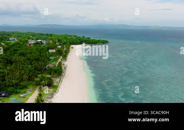 Beach in Carabao Island. Turquoise clear water and corals. Romblon ...