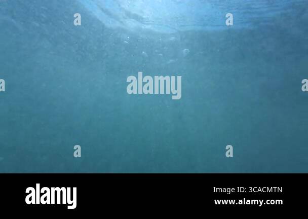 Ocean Underwater Sunlight Slow Motion x4 Filmed at 120fps Blue Stock ...