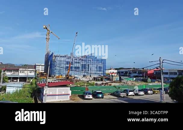 Perak, Malaysia. May 16, 2025 : Beautiful blue cloudy sky with the ...