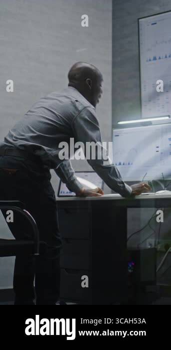 Financial Analyst Suffering from Financial Crisis, Yelling in Phone ...