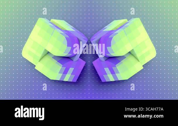 A centered, symmetrical structure of repeating geometric elements with ...
