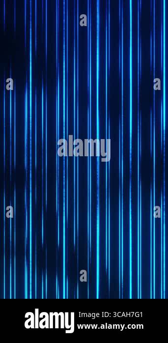 Glowing blue scan lines streaming vertically in high-tech style ...