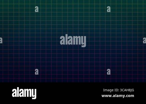 Looping teal to navy gradient background with magenta grid lines ...