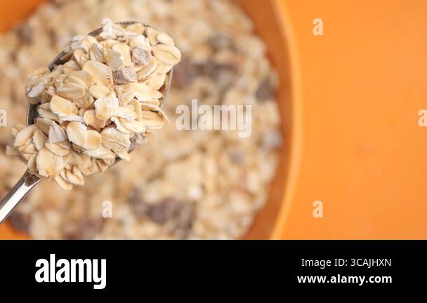 Enjoy a bowl of nutritious oats prepared for a healthy start to the day ...