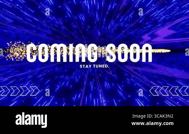 A colorful visual featuring a 'coming soon' announcement over a vibrant ...