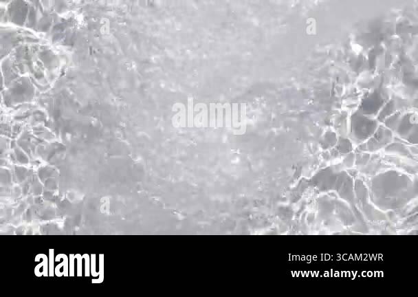 Foaming water turbulence with bubble clusters and dancing reflections ...