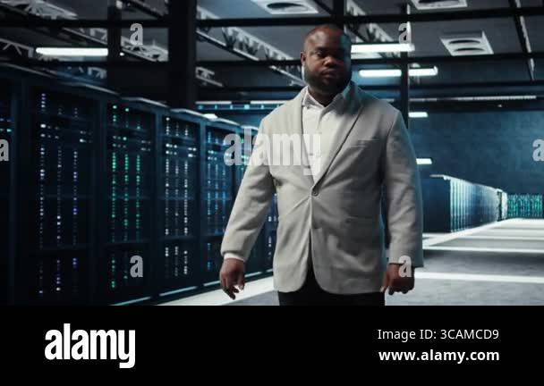 Server farm admin overseeing supercomputers, troubleshooting bugs ...