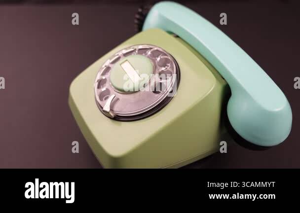 Vintage rotary dial telephone retro Stock Videos & Footage - HD and 4K ...