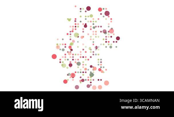 Germany Dot Map Animation In Generative Style Stock Video Footage - Alamy