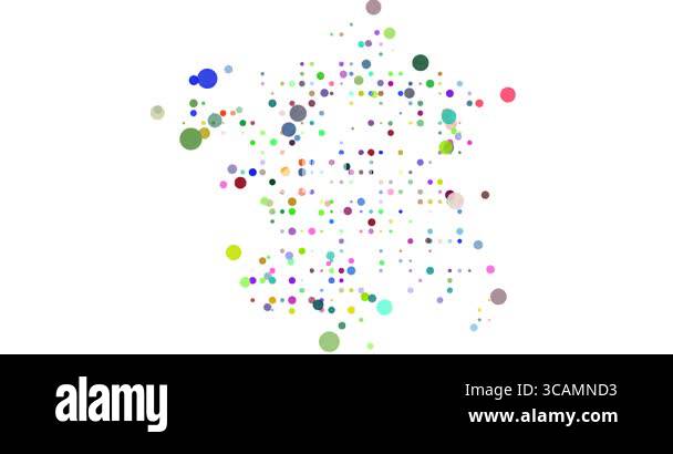 France Map Formed By Animated Circles Stock Video Footage - Alamy