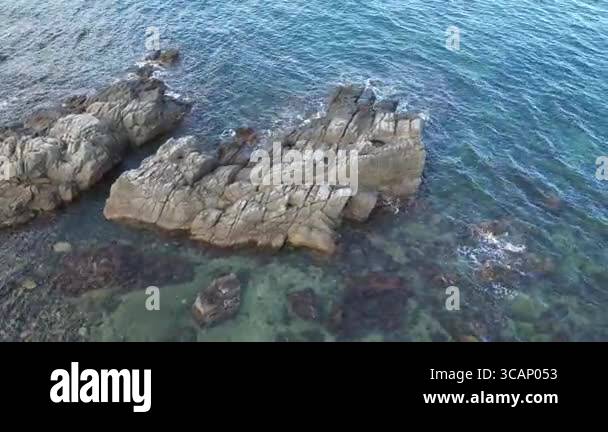 Rock beach coastal landscape waves Stock Videos & Footage - HD and 4K ...