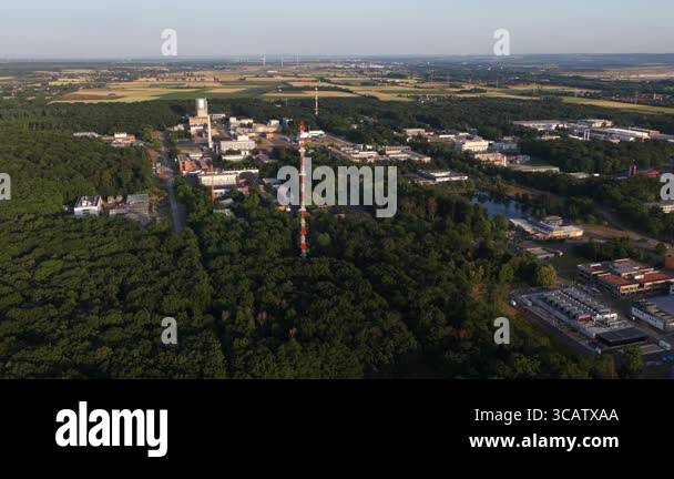 measuring devices on antenna tower. Forschungszentrum Julich, research ...