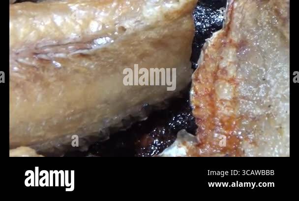 The Grilled dried fish Stock Video Footage - Alamy