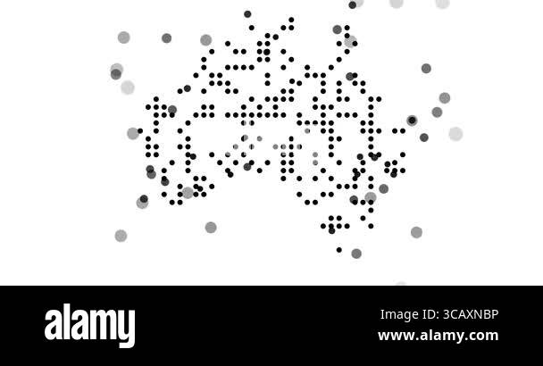 Animated Circle Grid Reveals Australia Map Stock Video Footage - Alamy