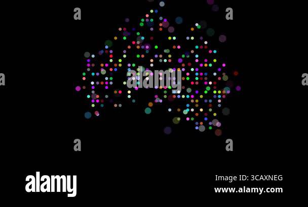 Australia Map Formed By Animated Dots Stock Video Footage - Alamy