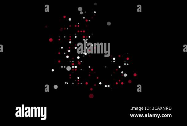 Digital Dot Pattern Forms Denmark Map Stock Video Footage - Alamy