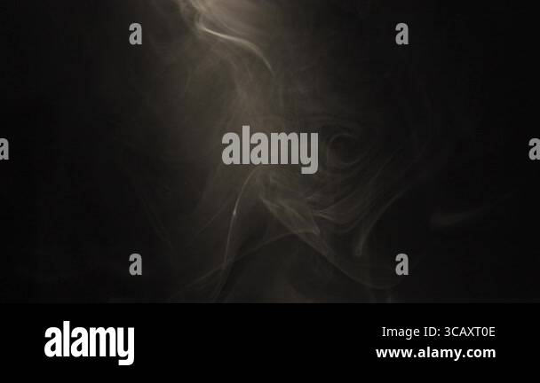 smoke puff on black background. Steam texture effect. Concept of fog ...