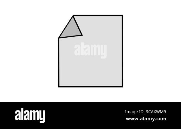 Financial report with green line chart animation. Animated document ...