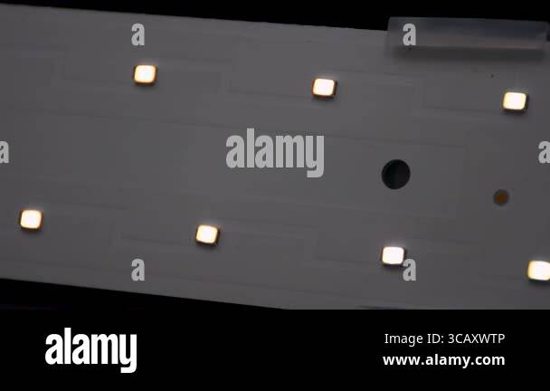 LED Lights Turning On, Powering Up LED Lighting, LED Illumination ...