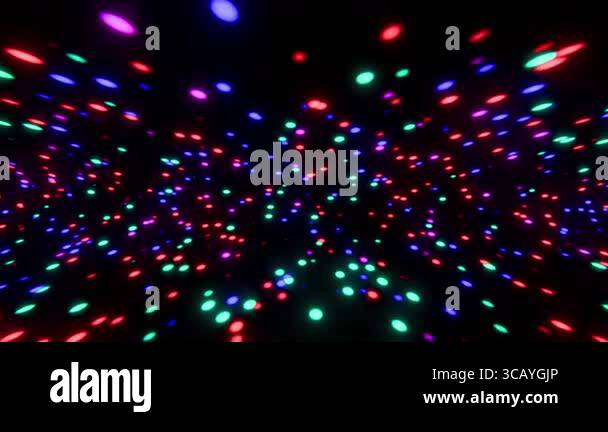 pixel dance vibrant light dot cascade loop animated background Stock ...