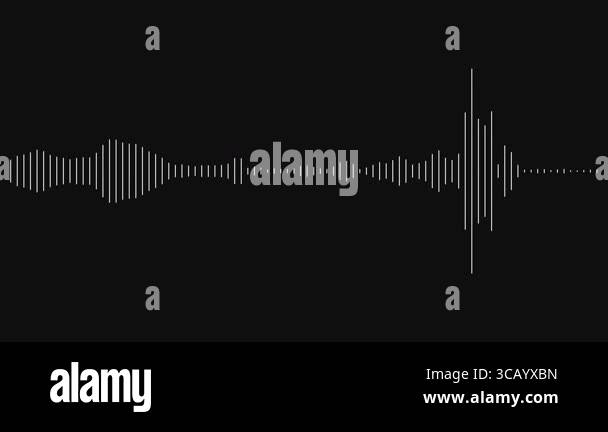 Animated sound wave spectrum. Waveform Audio. Abstract Sound Waves ...