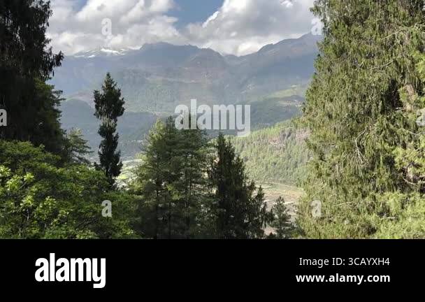 Mesmerizing view of Paro Valley Bhutan Stock Video Footage - Alamy