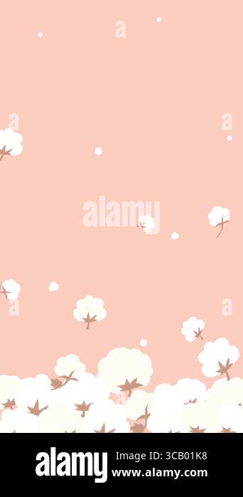 Background video of hand-drawn cotton falling Stock Video Footage - Alamy