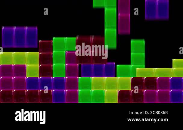 Falling tetris blocks style Stock Videos & Footage - HD and 4K Video Clips - Alamy