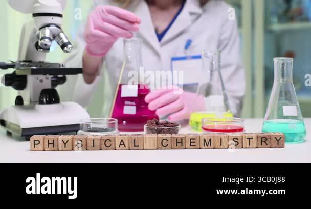 A vibrant lab scene showcasing a variety of physical chemistry ...