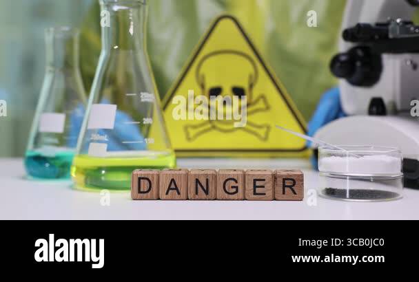 Warning signs in the lab highlight crucial safety precautions for ...