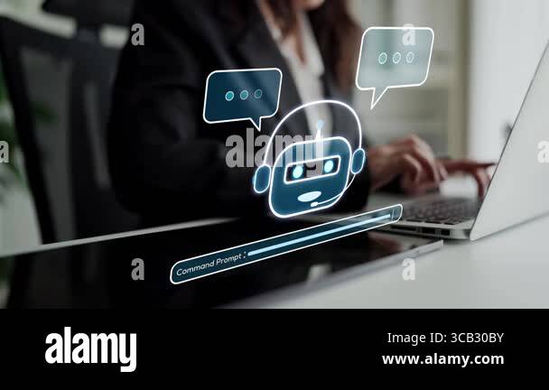 AI Virtual Assistant Artificial Intelligence Chatbot Controlled by ...