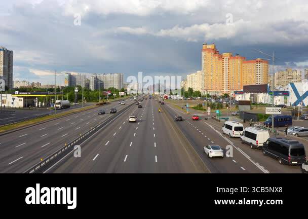 Kyiv, Ukraine - May 19, 2025: Intercity buses at Poznyaky metro station ...