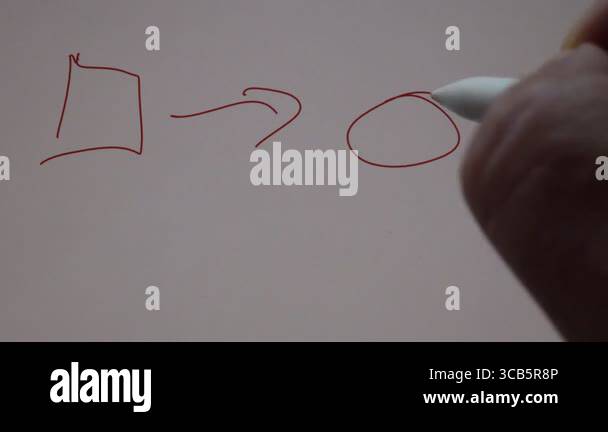 The pen are written on the tablet notes with red ink Stock Video ...