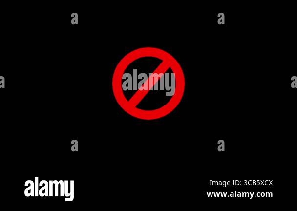 Ban prohibited set icon Stock Videos & Footage - HD and 4K Video Clips ...