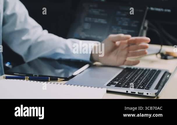 businessman hand holding a tablet computer Stock Video Footage - Alamy