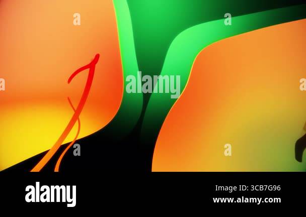 Dynamic abstract visual with flowing lines and bold colors creating a ...