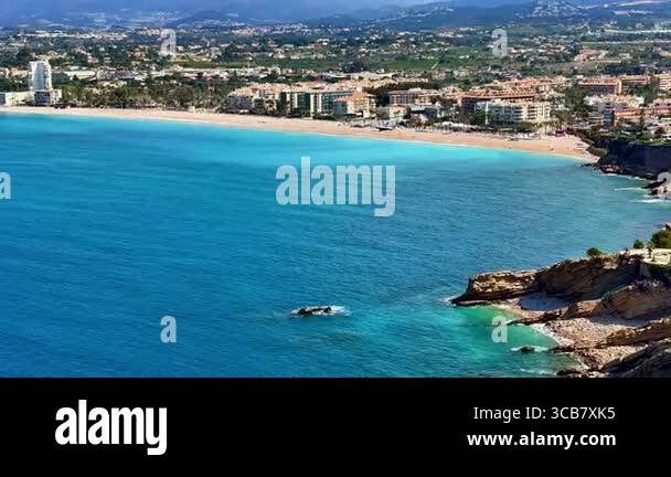 The breathtaking coastal scenery showcases stunning azure waters and ...