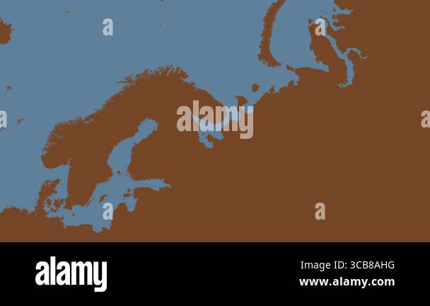 White Sea. Location diagram on a solid color map in the Patterson ...