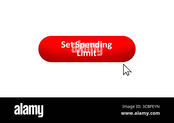3D Rendered Animation of 'Set Spending Limit' Button Clicked by ...