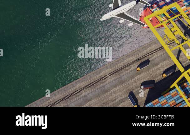 Container ship train truck plane Stock Videos & Footage - HD and 4K ...