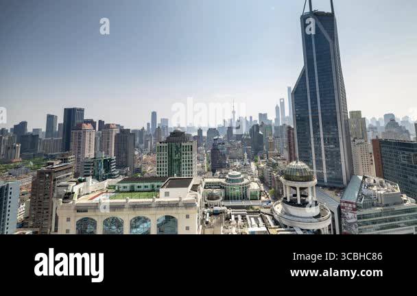 Timelapse of the amazing Shanghai city skyline Stock Video Footage - Alamy