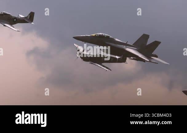 Jets fly in tight formation Stock Videos & Footage - HD and 4K Video ...