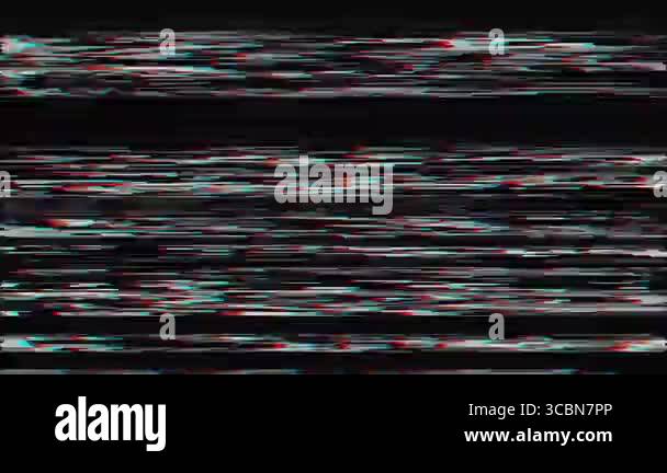 VHS Video Background with Glitch and Noise Effects, Retro VHS Tape ...