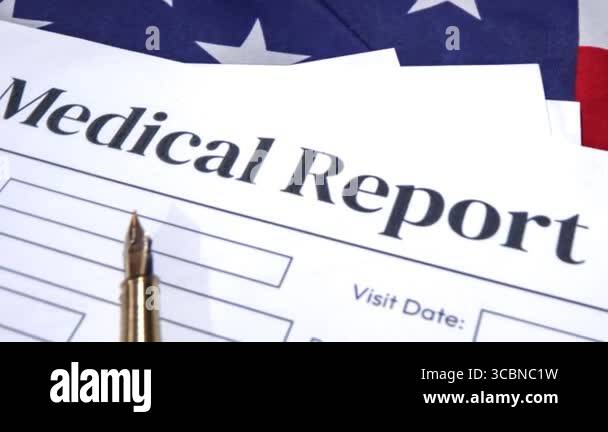 Usa medical report concept flag Stock Videos & Footage - HD and 4K ...