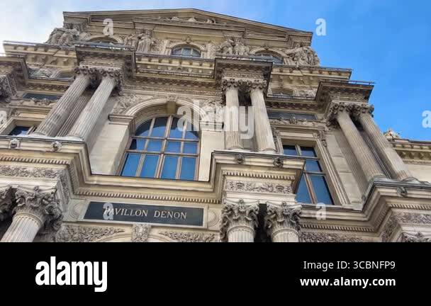 PARIS, FRANCE - APRIL 21, 2025: Facade of a beautiful historic building ...