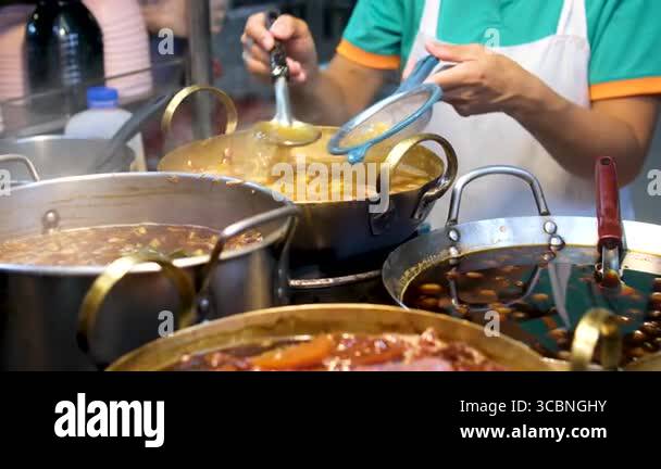 food straining soup meat seafood cook disinfection asian countries ...