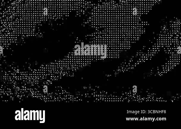 abstract animated technology dark background, random dot fading loop ...