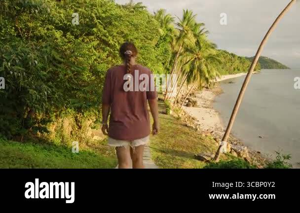 Woman braid walking down white Stock Videos & Footage - HD and 4K Video ...