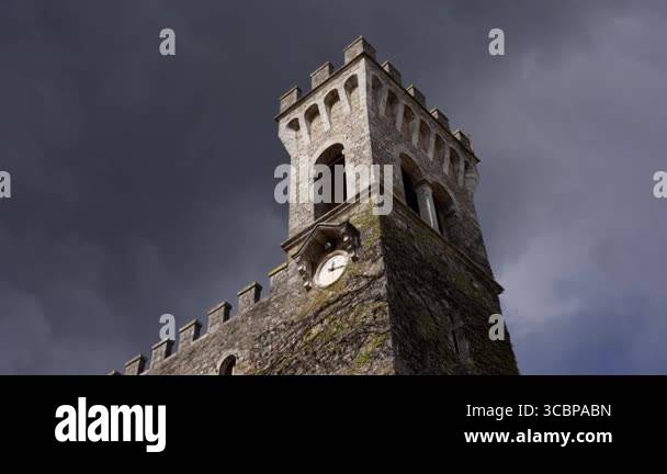 Majestic medieval tower clock rising Stock Videos & Footage - HD and 4K ...
